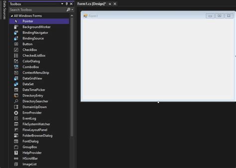 c windows form application examples for beginners programming