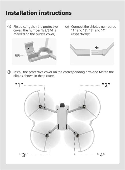 Dji Mini 3 Pro 드론 액세서리 키트 프로펠러 홀더 렌즈 캡 케이스 프로펠러 가드 랜딩 기어 Rcdrone