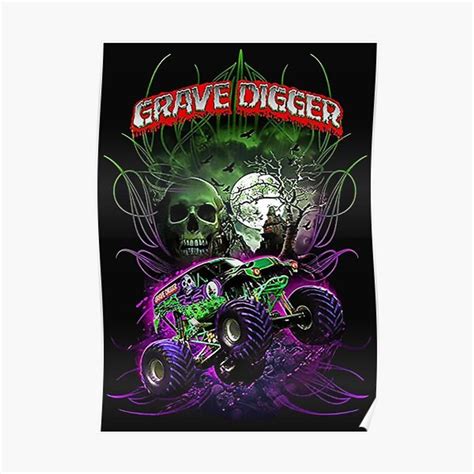 Grave Digger Monster Truck Skull
