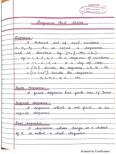 Maths 1 Sequence And Series Pdf