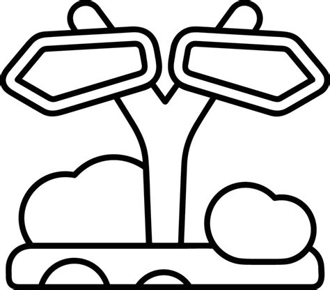 Signpost Direction Icon Symbol Vector Image Illustration Of The Arrow Information Signboard