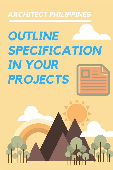 Architect Philippines Sample Of Outline Specification For Architects