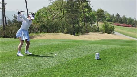 Klpga 임진영 프로 다운스윙시 오른팔을 끝까지 허리에 골프스타 골프 골프스윙 골프레슨 아름다운골프장