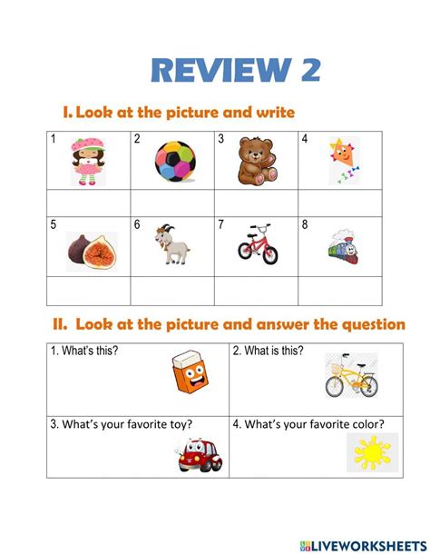 Review 2 Garde 3 Worksheet Live Worksheets