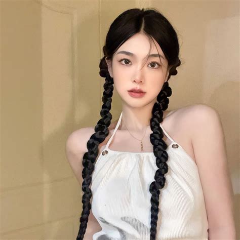 Wig Female Ponytail Braid Sweet Cool Long Braid Twist Braid Dirty Braid Twist Braid Ponytail