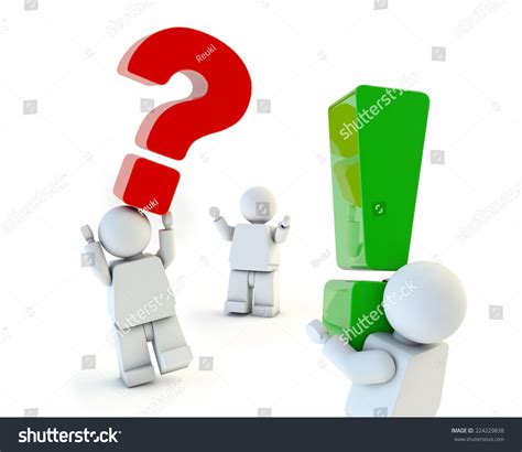 questions answers illustration 3d people isolated 스톡 일러스트 224229838