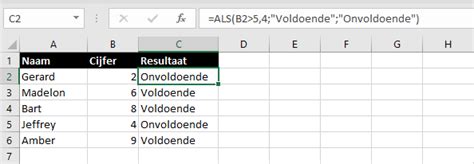 Als If Functie In Excel Snelexcelnl