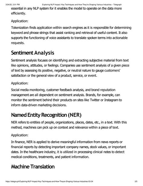 Ppt Exploring Nlp Impact Key Techniques And How Theyre Shaping