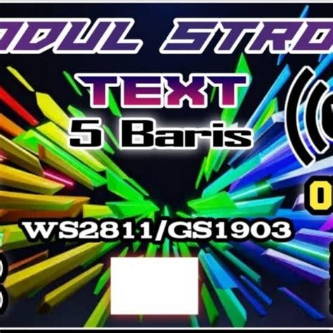 Jual Modul Strobo Text Wifi 5 Baris Versi 2 Jumlah Ic 28ic Shopee