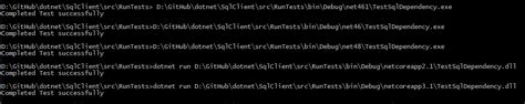 Sqldependencystart Throws Filenotfoundexception In Microsoftdata