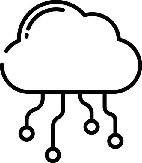 Cloud Computing Outline Illustration 43765740 Vector Art At Vecteezy