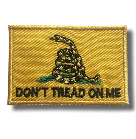 Don T Thread On Me Embroidered Patch 8x5 CM Patch Shop Com