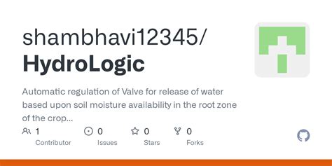 Github Shambhavi12345 Hydrologic Automatic Regulation Of Valve For Release Of Water Based