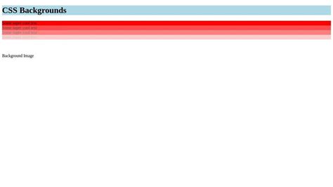 Css Backgrounds