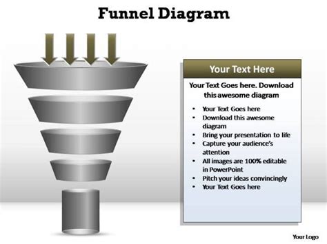 PowerPoint Templates Company Funnel Diagram Ppt Backgrounds