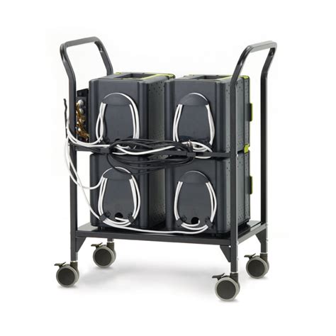 Tech Tub2® Modular Cart For Large Adapters Holds 24 Devices Nextgen Furniture Inc