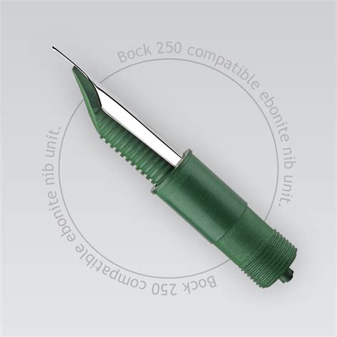 Magna Carta Bock Nib Unit Green Ebonite Feed 6 Chrome The Pen World Magna Carta Bock Nib Unit Green Ebonite Feed 6 Chrome The Pen World