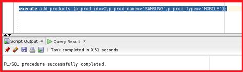 Notations Of Passing Parameters In Oracle Stored Procedure
