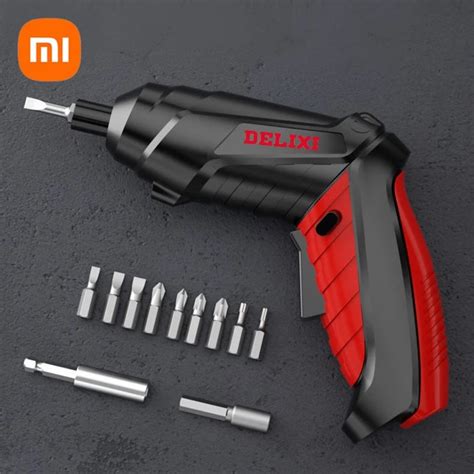샤오미 Delixi 다기능 전기 스크루 드라이버 충전식 무선 스크루 드라이버 드릴 핸드 스크루 드라이버 도구 Aliexpress