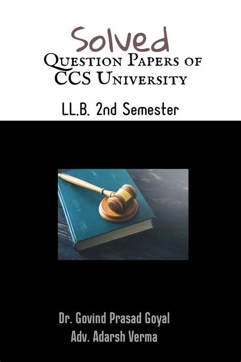 Solved Question Papers Of Ccs University Llb Ii Semester Covering