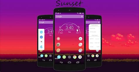 sunset android theme imgur