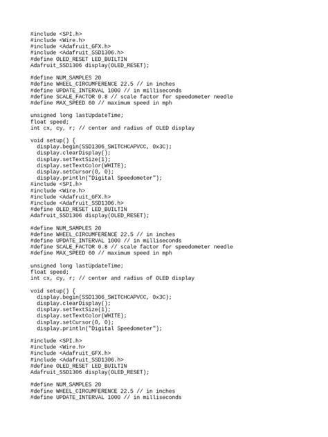 Speedometer Pdf Metrology Linear Algebra