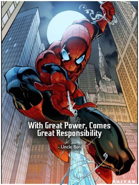 Uncle Ben Spiderman Quote