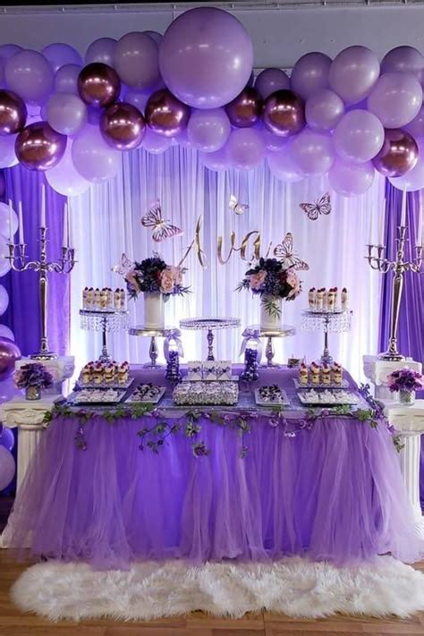 Decoracion En Lila Para 15