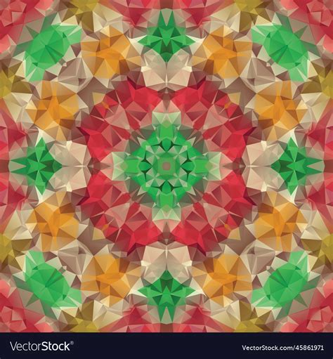 Geometric Mosaic Seamless Pattern Design Vector Image