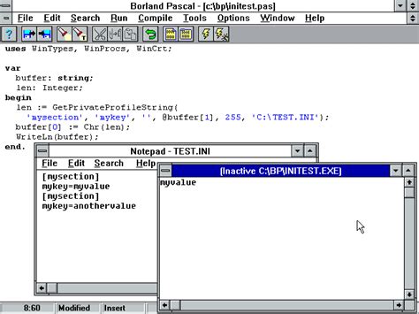 Did INI Files Work In A Different Way On Windows X Than Today Retrocomputing Stack Exchange