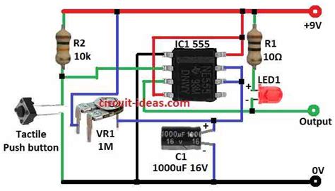 Simple 60 Second Timer Circuit Using Ic 555 Circuit Ideas For You