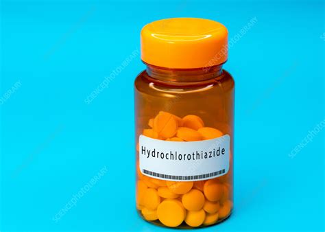 Hydrochlorothiazide Pill Bottle Conceptual Image Stock Image F036 8117 Science Photo Library