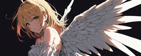 Beautiful Angel Girl In Anime Style High Quality Illustration Anime