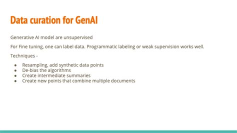Generative AI Lifecycle Slides