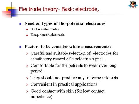 Electrode Theory Basic Electrode Electrodes For Ecg N
