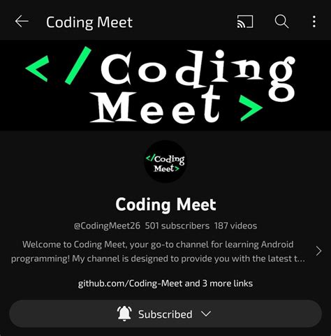 celebrating 500 subscribers on youtube coding meet posted on the