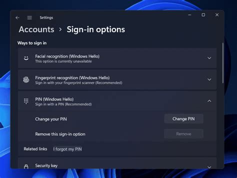 Fix Windows Hello PIN Remove Button Greyed Out In Windows 11