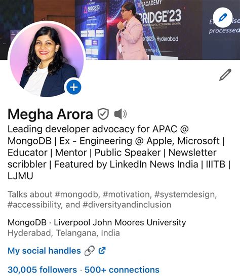 megha arora on linkedin just saw that i crossed 30k followers on