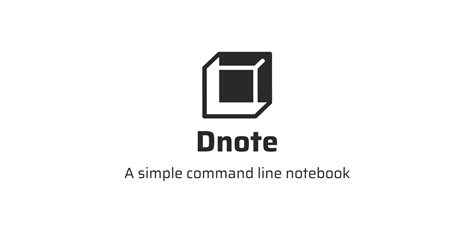 github dnote dnote a simple command line notebook for programmers