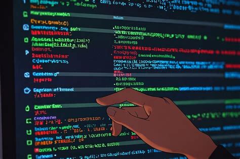 programmer typing data code software development vector illustration