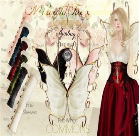 Second Life Marketplace Junbug Fae Wings Night