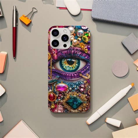 3d Printed Bejeweled Phone Case Glimmering Iphone Case Girly Case