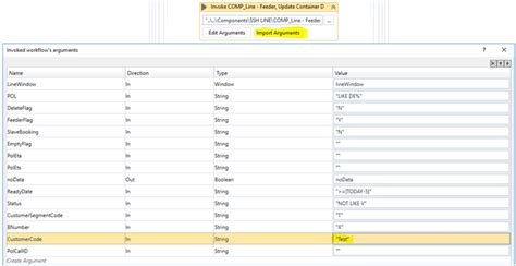 invoke argument values input is overwritten with default value from