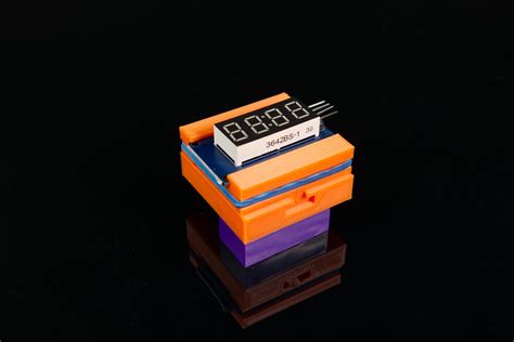 7 Segment Display Holder Brick Compatible By Browndoggadgets