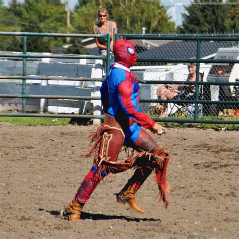Spiderman At The Pincher Creek Pro Rodeo  Rrodeo
