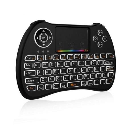 G Wireless Mini Touch Keyboard With Colorful Backlight For Raspberry PI B B B DarkOct