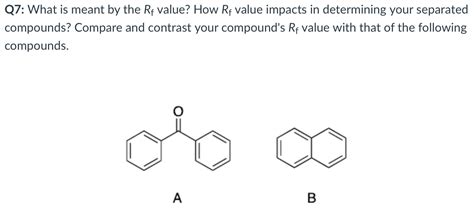 Solved What Is Meant By The Rf Value How Rf Value Impacts Chegg