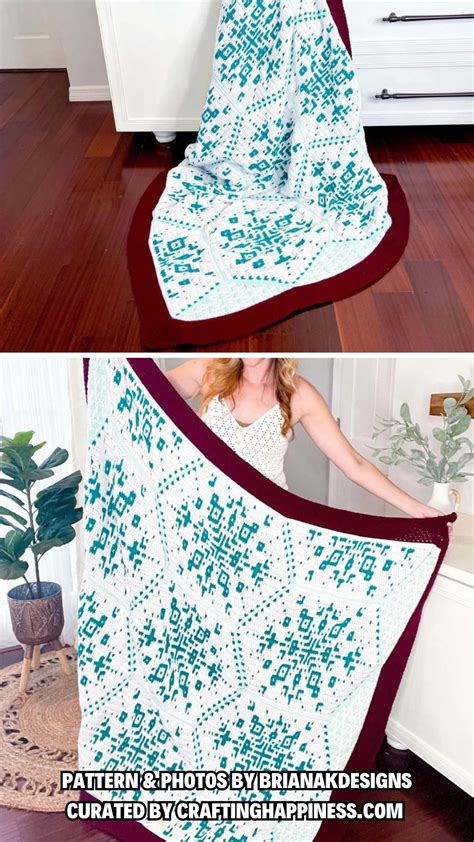 6 Crochet Snowflake Blanket Patterns For Winter Crafting Happiness