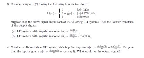 solved 3 consider a signal r t having the following