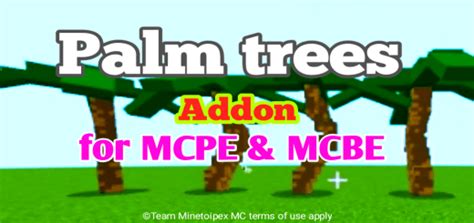 Palm Trees Minecraft Addon